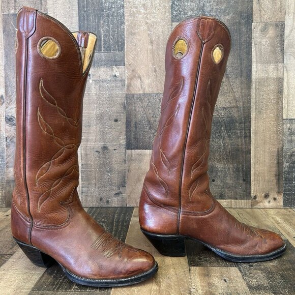 Tony Lama | Shoes | Tony Lama 642 Vintage Gold Label Buckaroo Tall ...